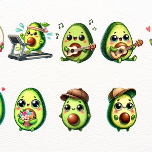 Avocado Watercolor Png Clipart / Watercolor Food Png File Clipart ...