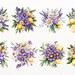 Watercolor Lemon, Summer Flowers Clipart, Mediterranean PNG, Floral ...