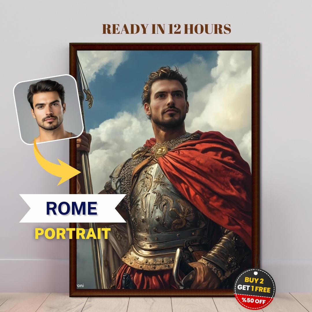 Personalized Rome Empire Portrait From Your Photo Face Swap Make Me A ...