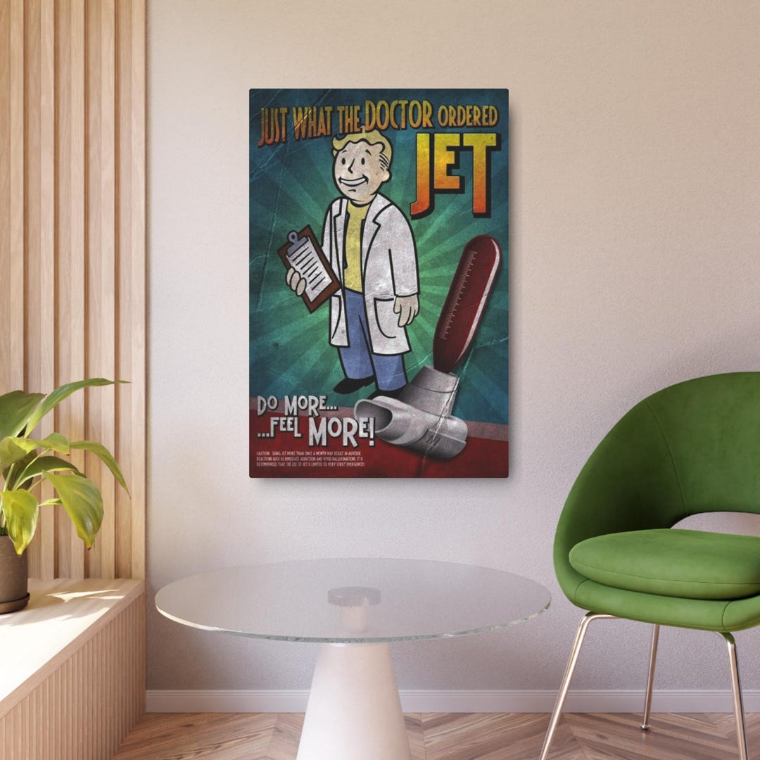 Fallout Jet Metal Art Sign - Etsy