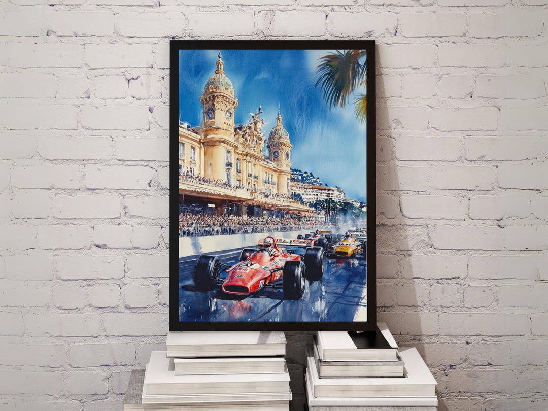 Formula 1 Car Race Poster, Formula 1 Race Car Print, Formula One Racing ...