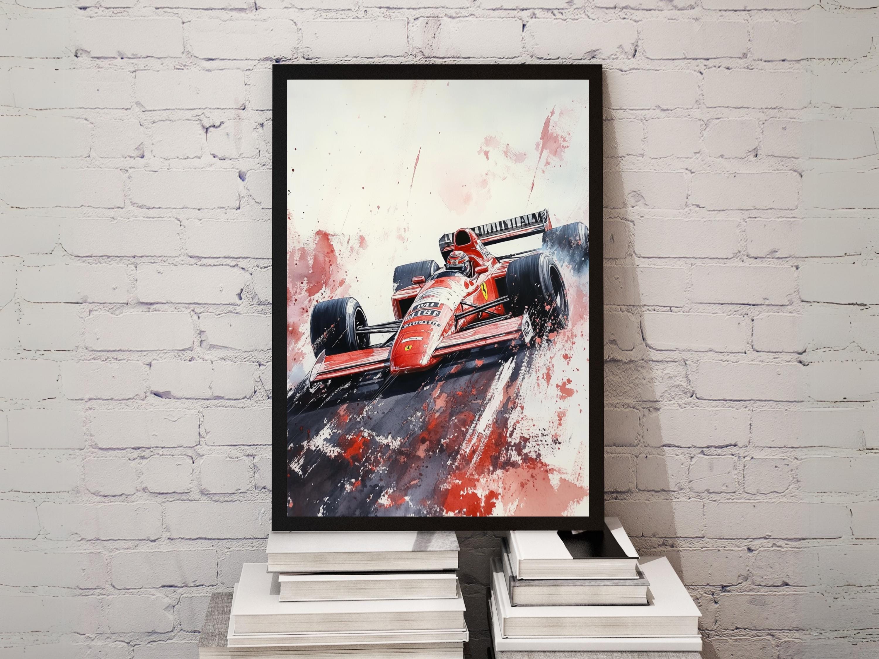 Formula 1 Car Race Poster, Formula 1 Race Car Print, Formula One Racing ...