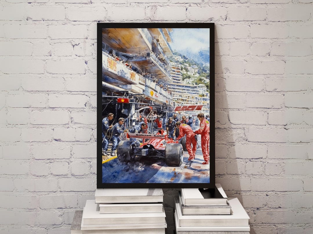 Formula 1 Car Race Poster, Formula 1 Race Car Print, Formula One Racing ...