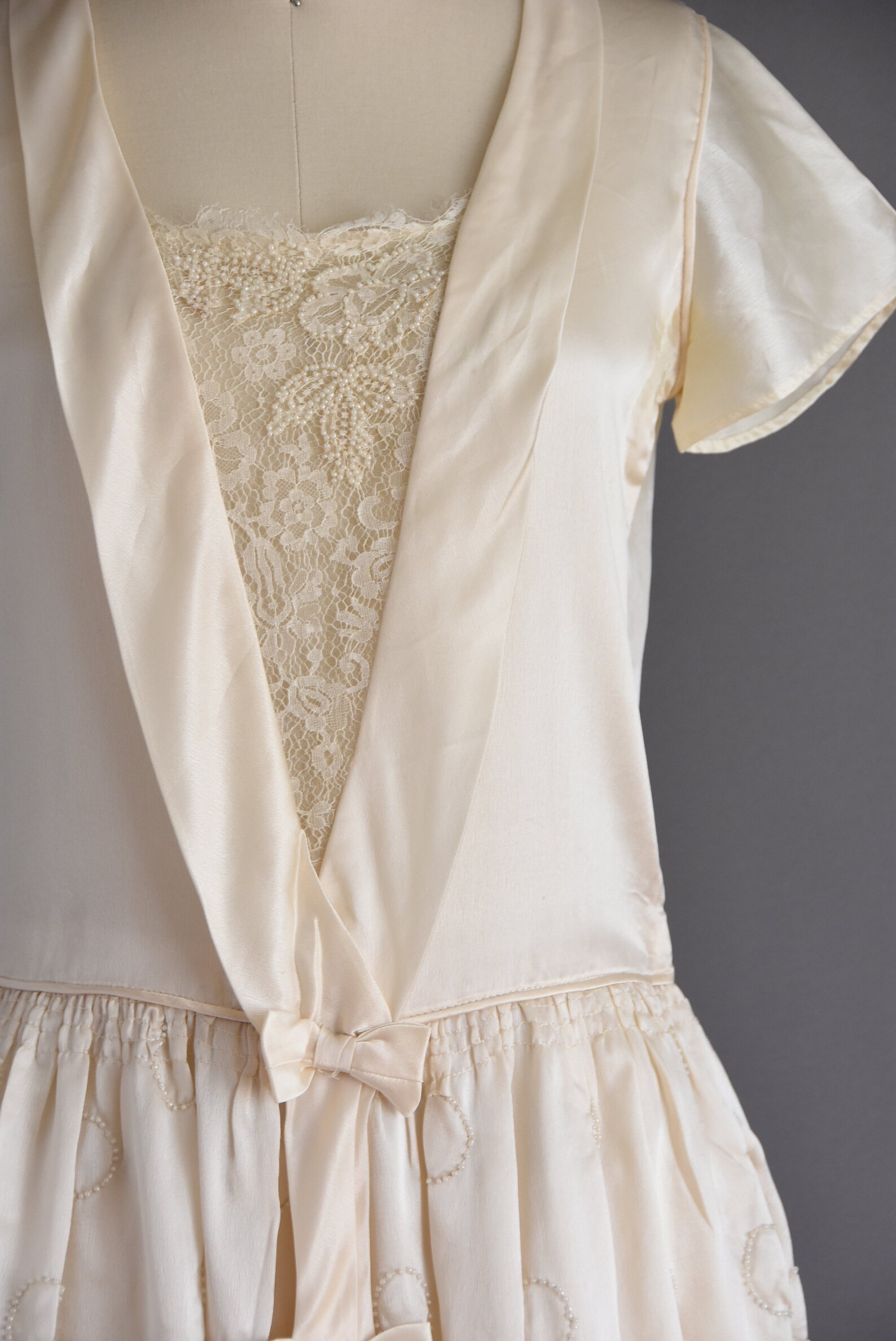 Vintage 1920s Antique French Flapper Wedding Dress XS Small - Etsy