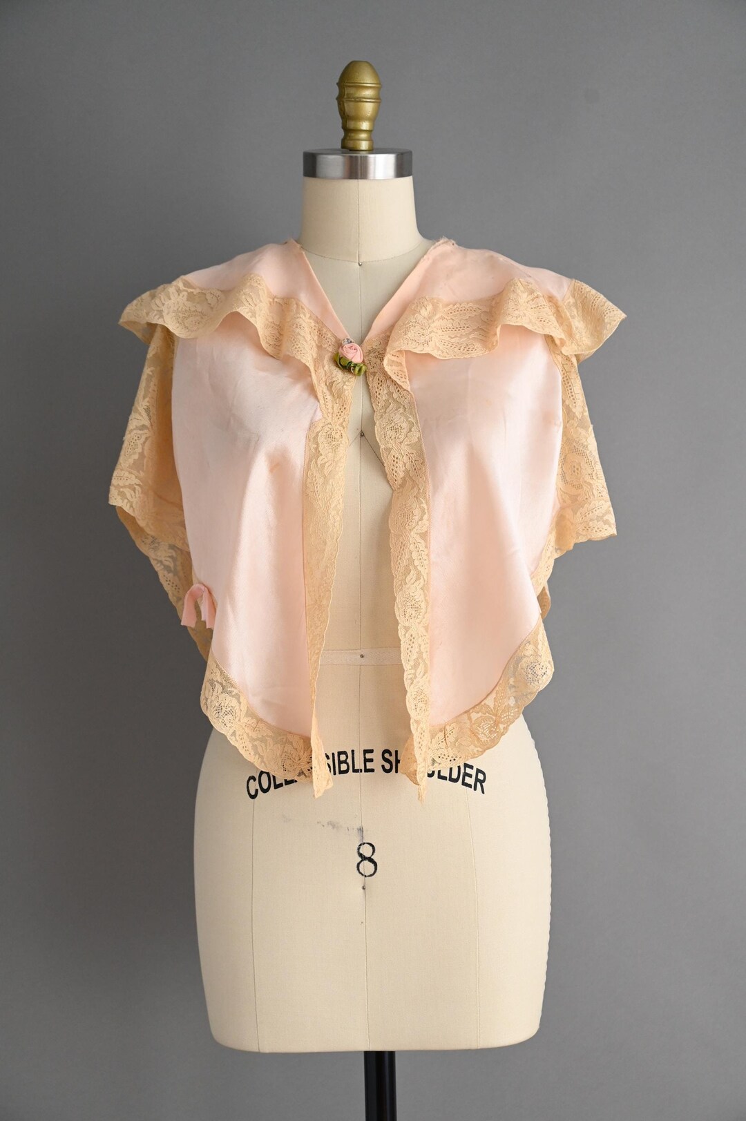 Vintage 1920s Blouse | Gorgeous Ballet Pink Silk Satin Caplet Blouse ...