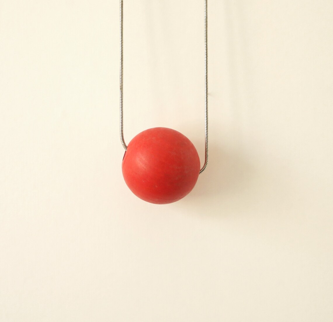 Sphere Necklace, Modern Necklace, Wood Necklace, Geometric Necklace ...