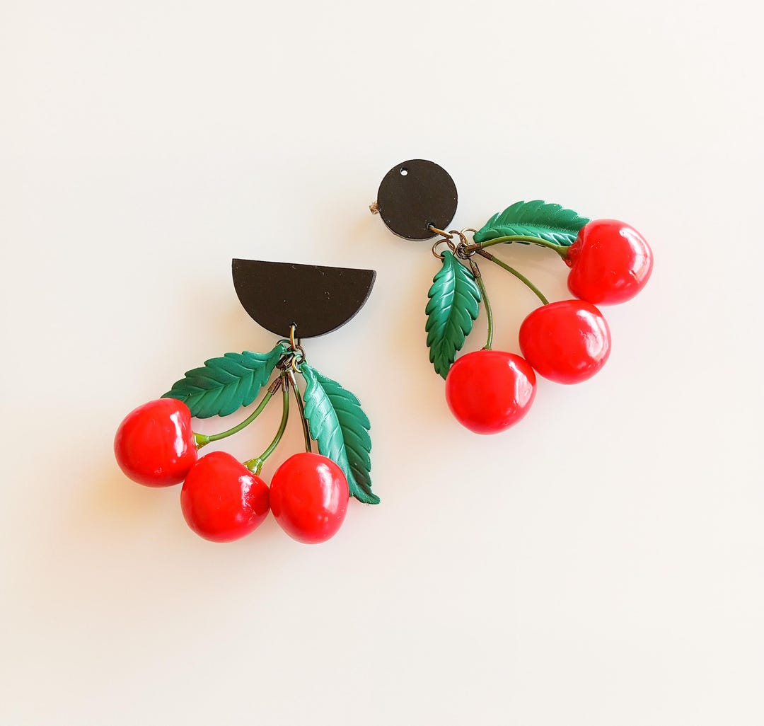 Cherry Pin, Cherry Jewelry, Cherry Accessories, Cherry Gift, Unique ...