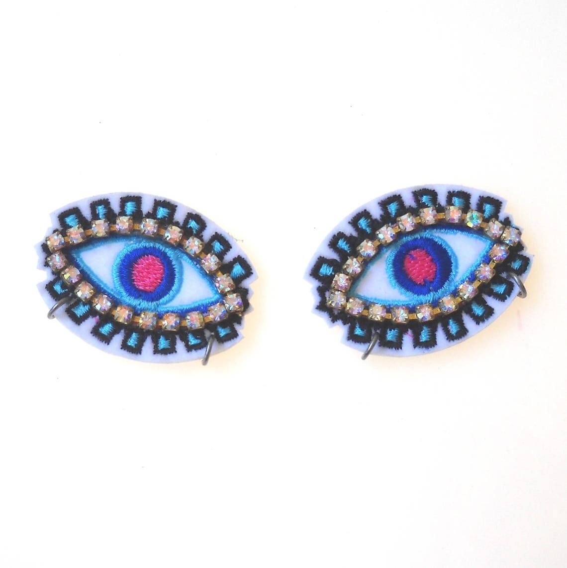 Eye Earrings Evil Eye Earrings Turkish Eye Earrings - Etsy
