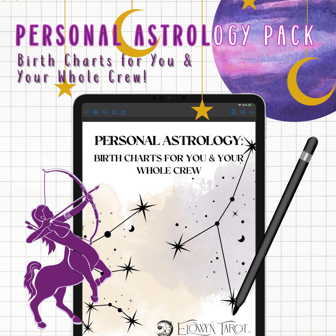 Personal Astrology Guide With Birth Chart and Zodiac Workbook for ...