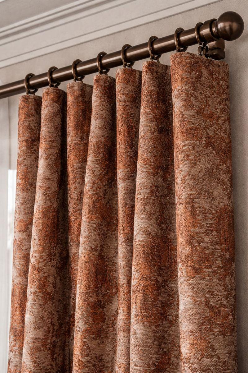 Textured Patterned Backdrop Curtain – Luxury Heavy Look Drapery, Custom ...