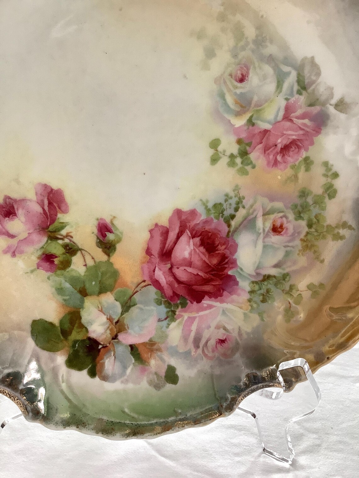 Hand Painted Plate by K. Steinman Silesia Germany - Etsy