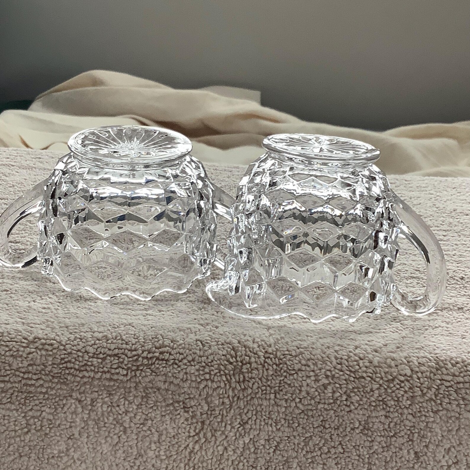 Fostoria American Creamer and Sugar - Etsy