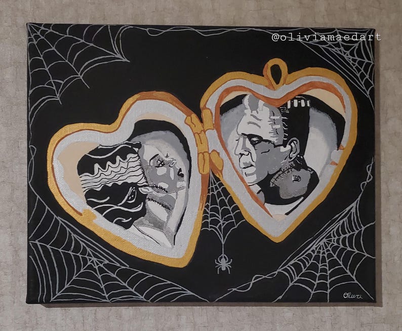 Bride of Frankenstein Locket - Etsy