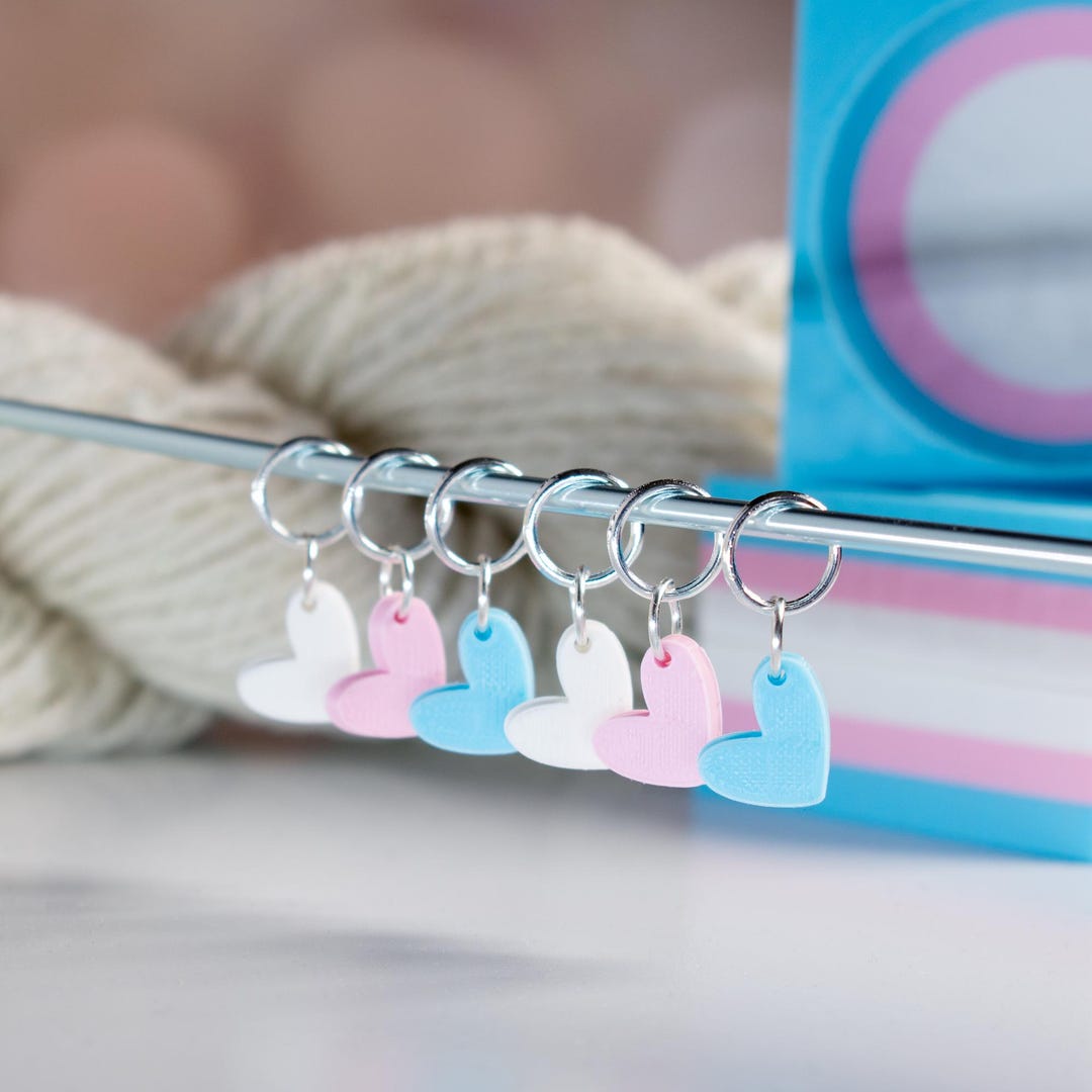 Set of Six Handmade Stitch Markers : Seen.heard.valued - Etsy