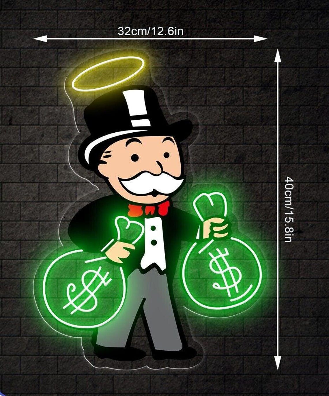 Monopoly Money Neon Sign Custom Acrylic Art Unique Holiday Gift for ...