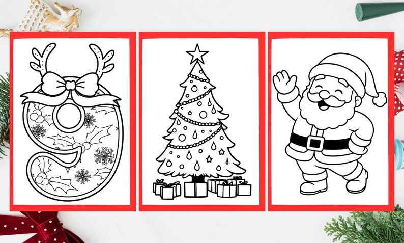 Christmas Alphabet Coloring Pages | Reindeer Letter Worksheet (PDF ...