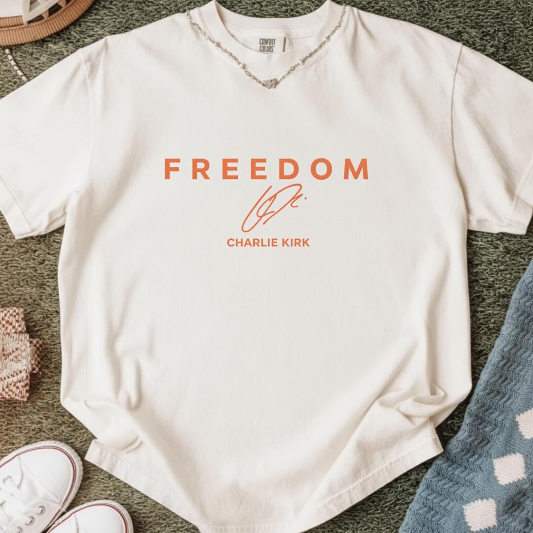 Freedom Charlie Kirk PNG: Inspirational Shirt Design (digital Download ...