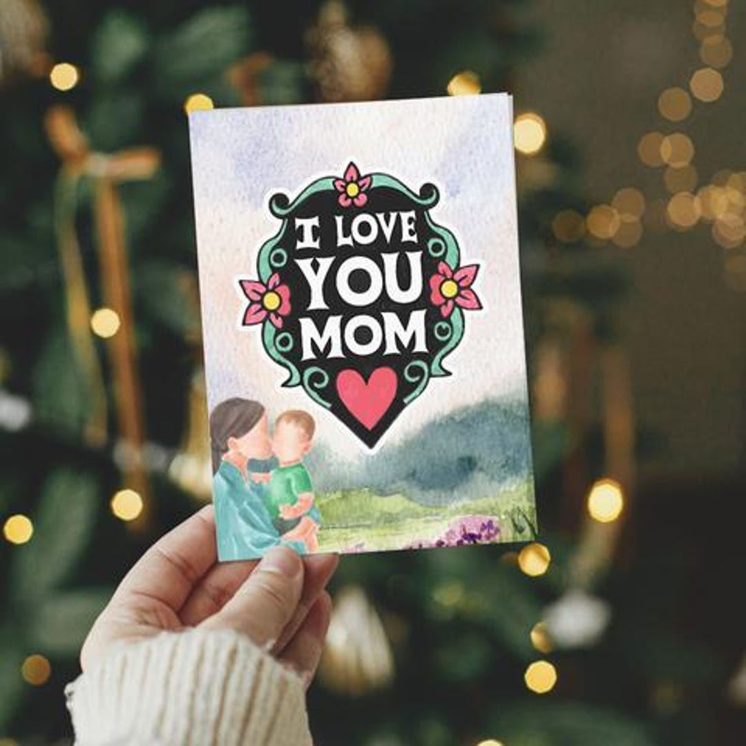 I Love You Mom Card | Mother's Day Printable Card |300 DPI High Quality ...