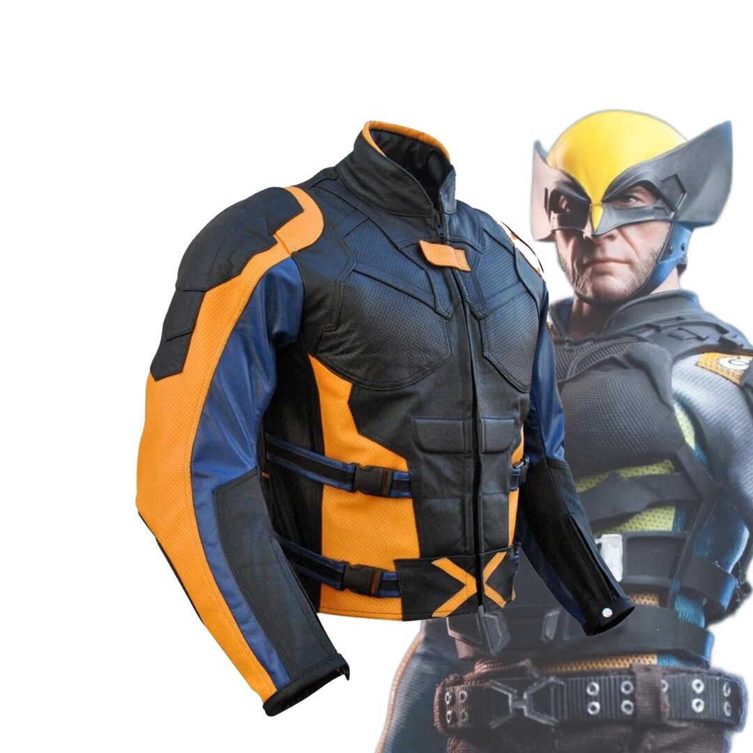 Men Handmade Claw Hero Leather Jacket Motorcycle Real Leather Jacket ...