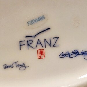 Franz Porcelain Windswept Iris Vase 3D Floral #FZ00488 RARE - Etsy