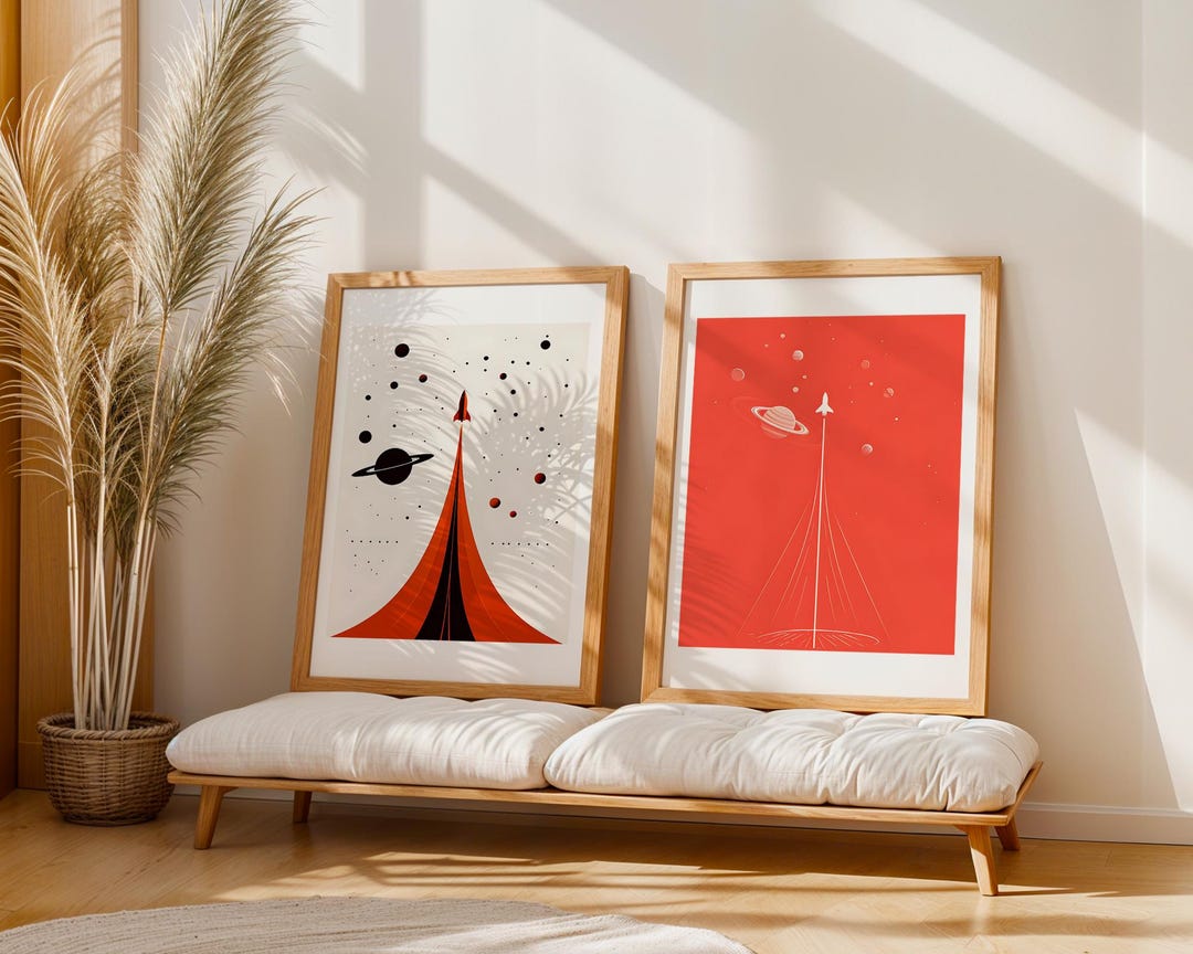 All 2 Rocket Launch Art Print Designs| Space Exploration Wall Decor ...