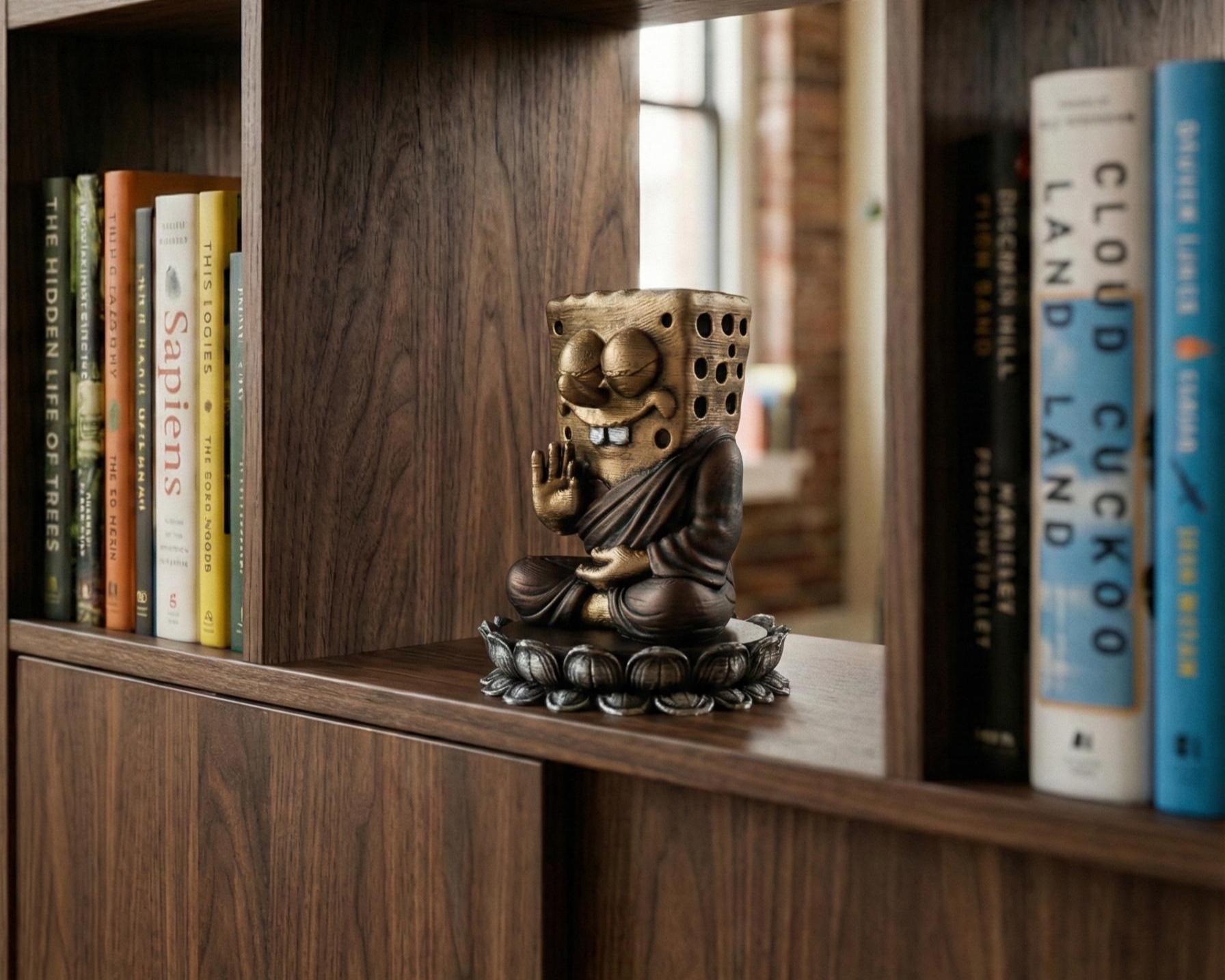 Spongebob Buddha, Pop Culture Meditation Statue - Etsy