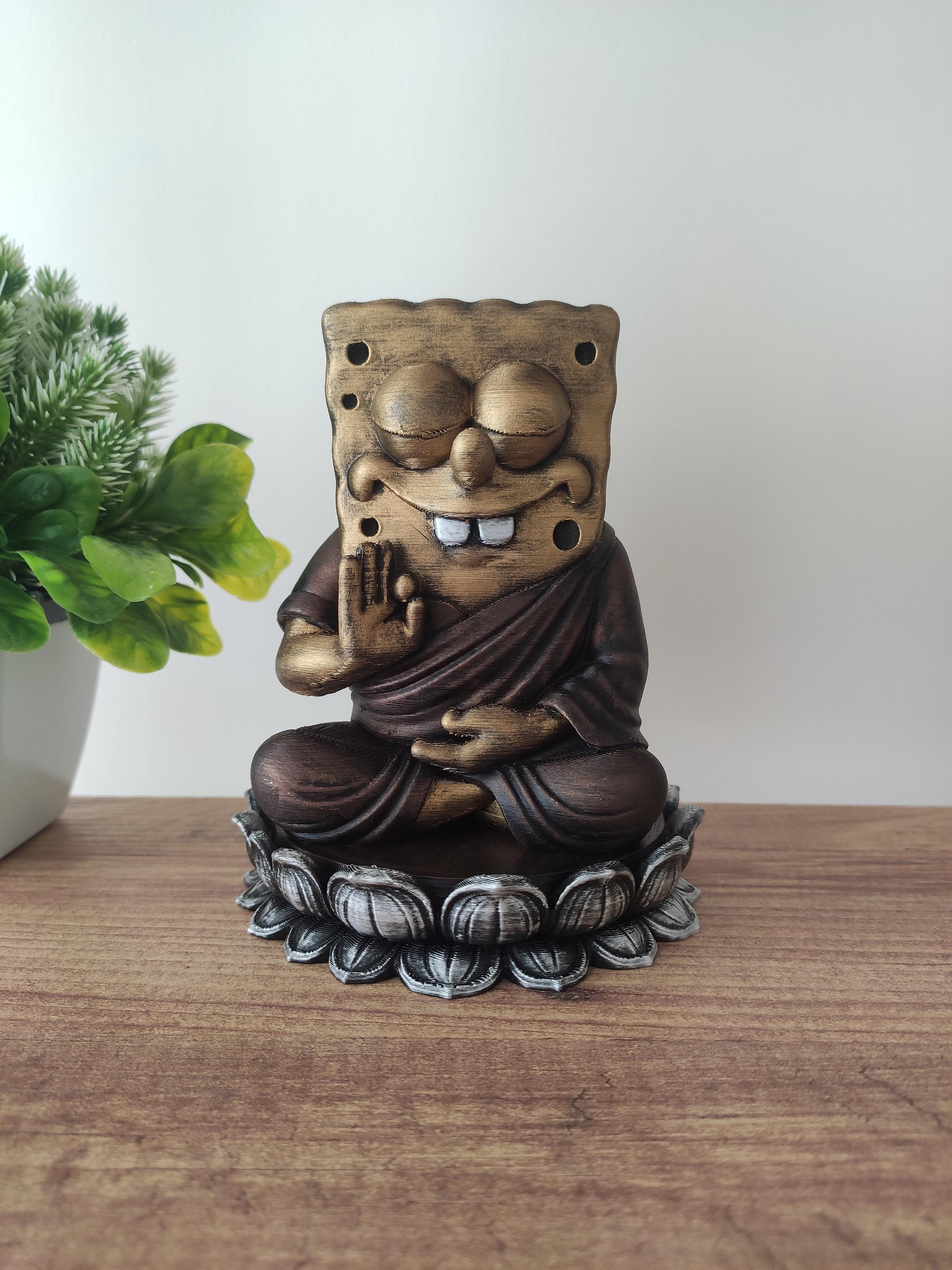 Spongebob Buddha, Pop Culture Meditation Statue - Etsy