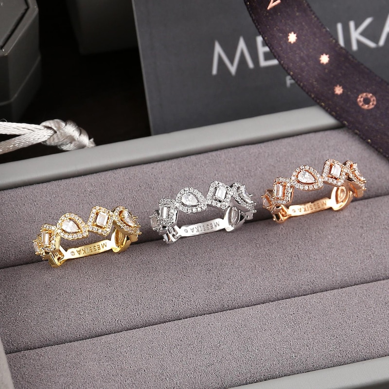 Vintage Square Pave Rings - Etsy