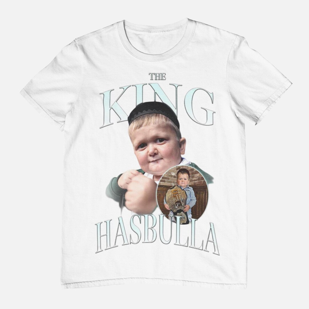 Hasbulla the King White T-shirt Viral Streetwear Graphic Tee - Etsy