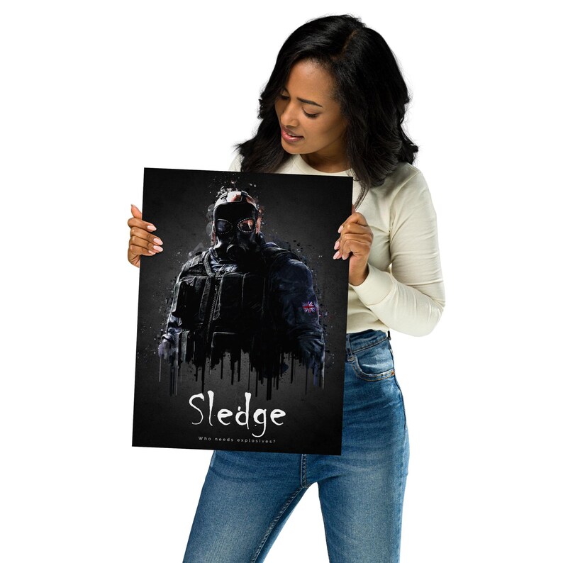 Sledge Rainbow Six Siege Poster | High-quality Gaming Wall Art ...