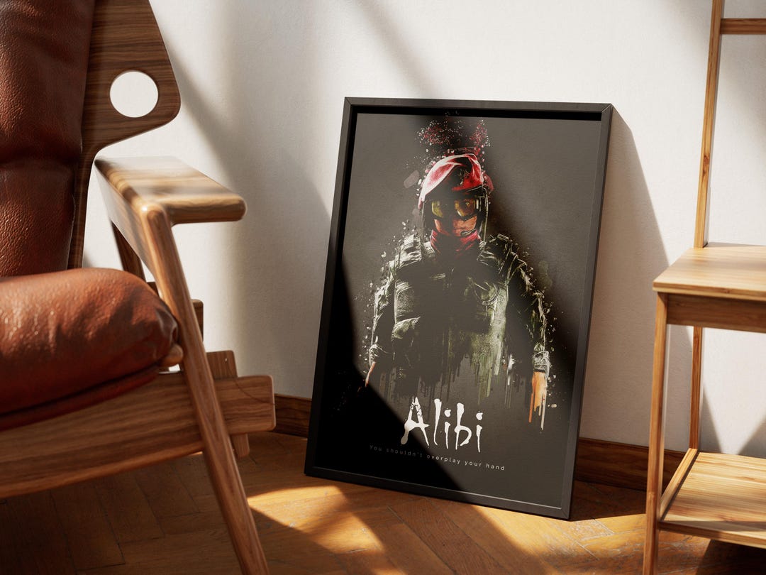 Alibi Rainbow Six Siege Poster | High-quality Gaming Wall Art ...