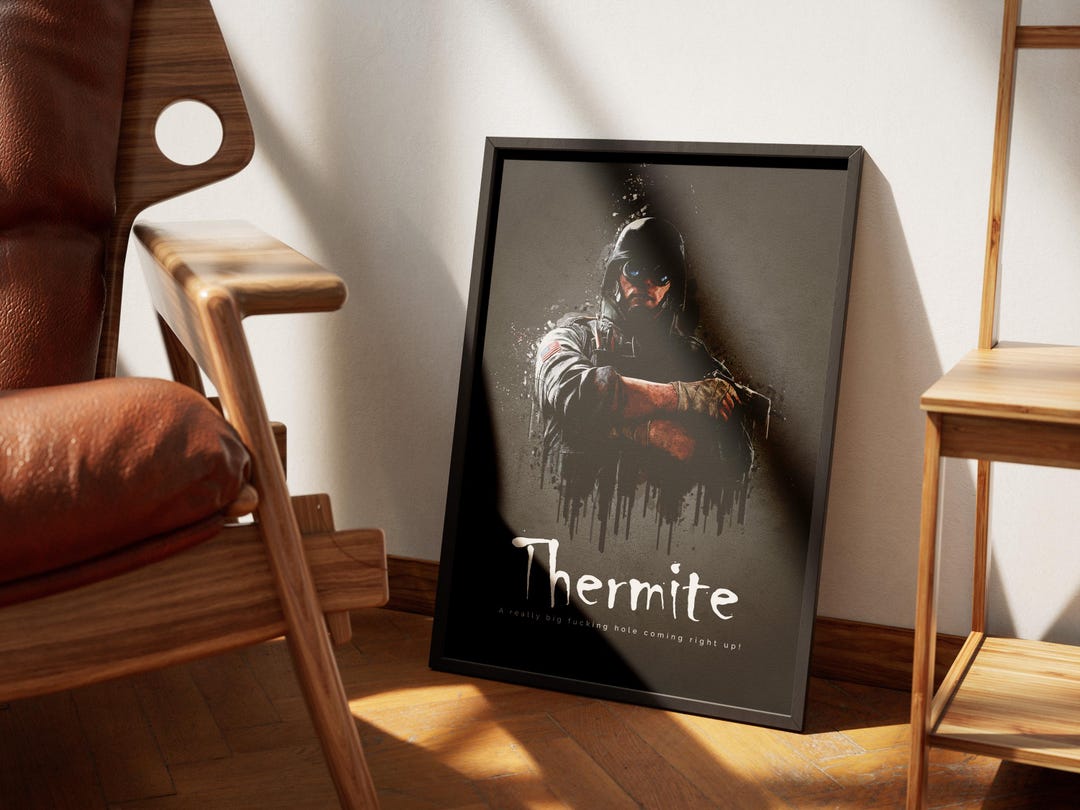 Thermite Rainbow Six Siege Poster | High-quality Gaming Wall Art ...