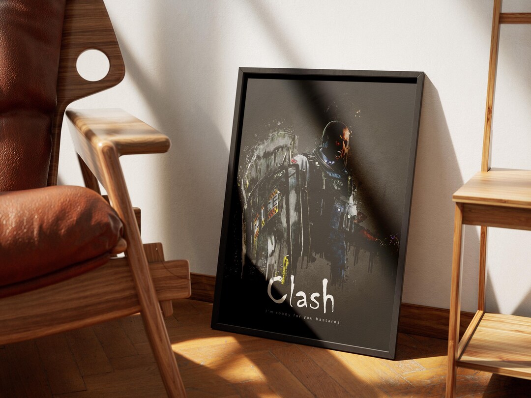Clash Rainbow Six Siege Poster | High-quality Gaming Wall Art ...