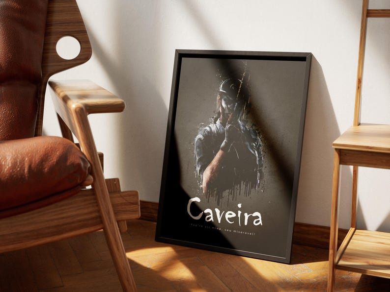 Caveira Rainbow Six Siege Poster | High-quality Gaming Wall Art ...