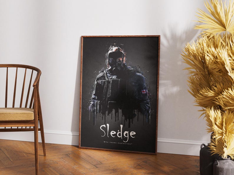 Sledge Rainbow Six Siege Poster | High-quality Gaming Wall Art ...