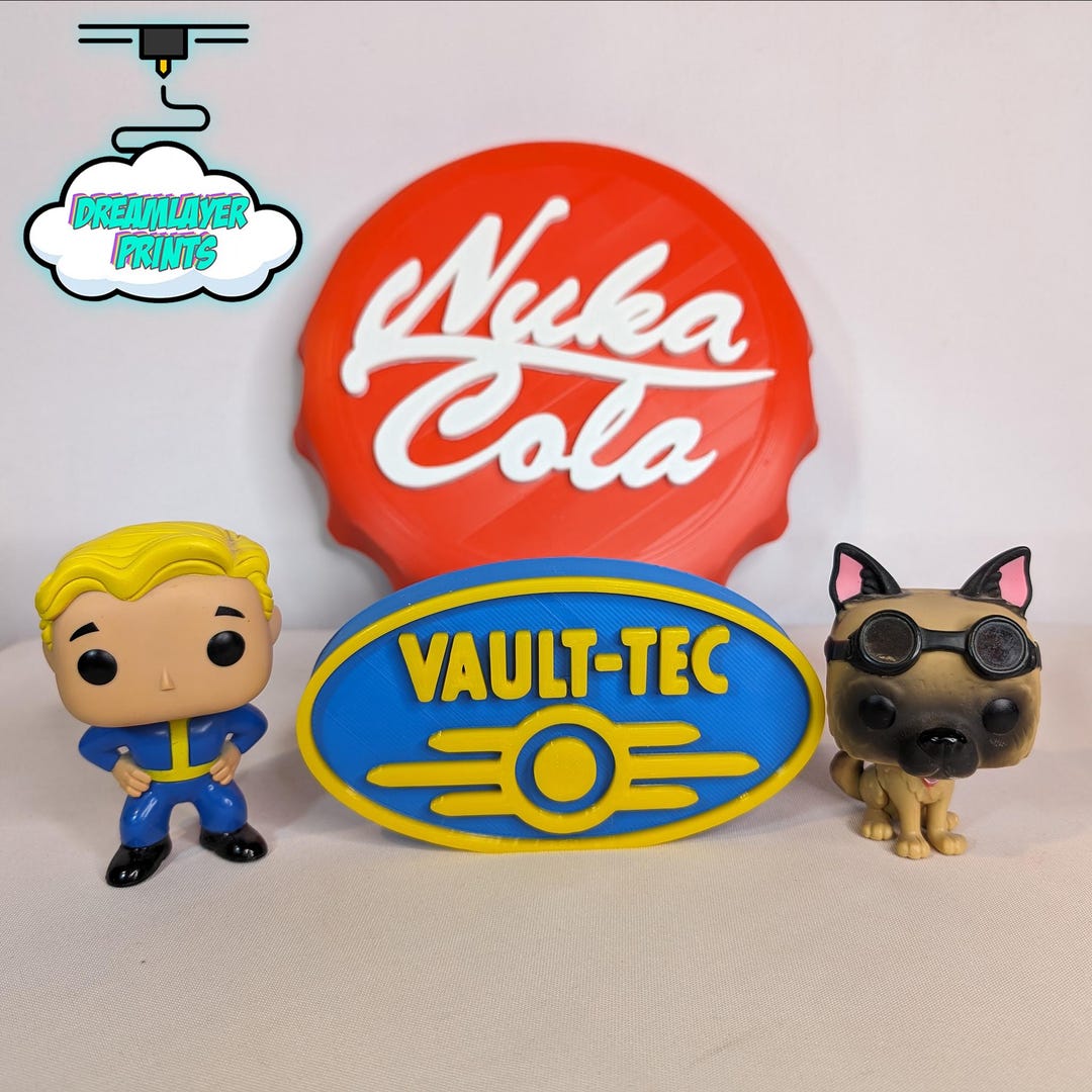 3D Printed Vault-tec Wall/shelf Decor - Etsy