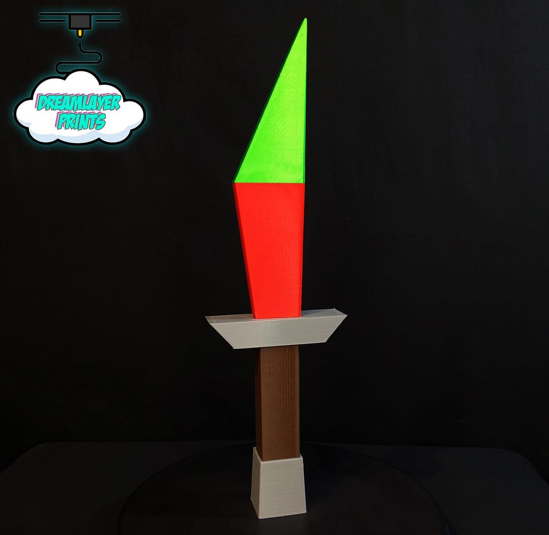 3D Printed OSRS Poison Dragon Dagger (FREE SHIPPING) - Etsy