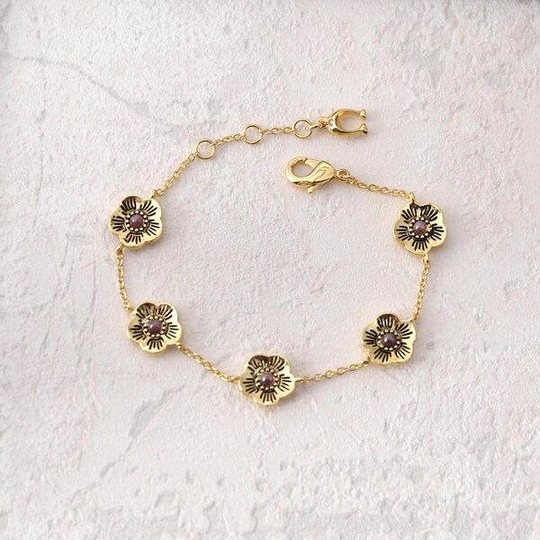 Coach Flower Bracelet - Etsy