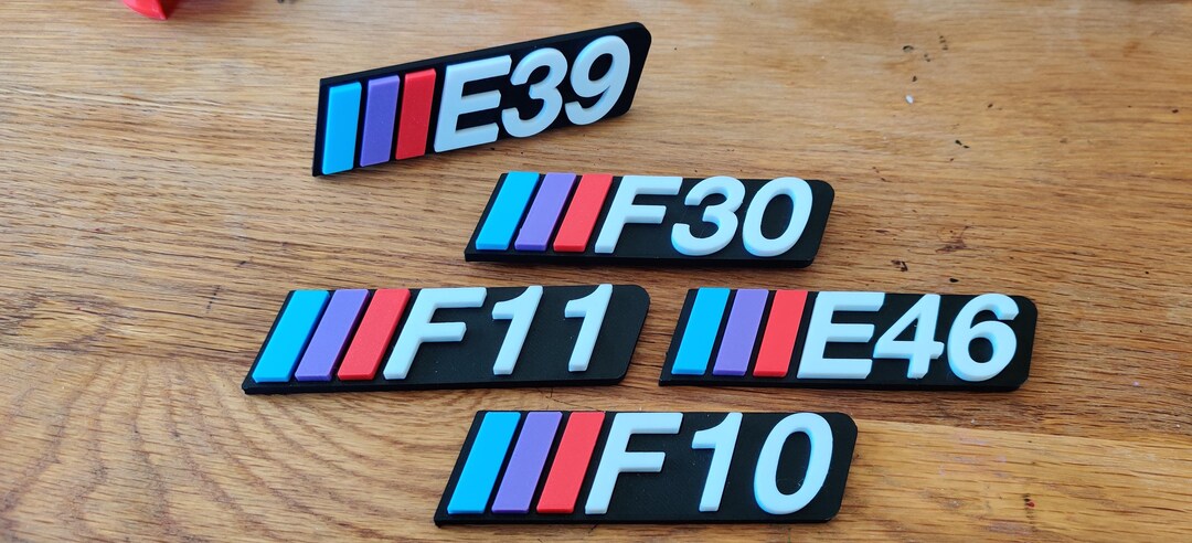 BMW Car Front Grill Badges 3D LOOK for E39 E46 F10 F11 F30 - Etsy