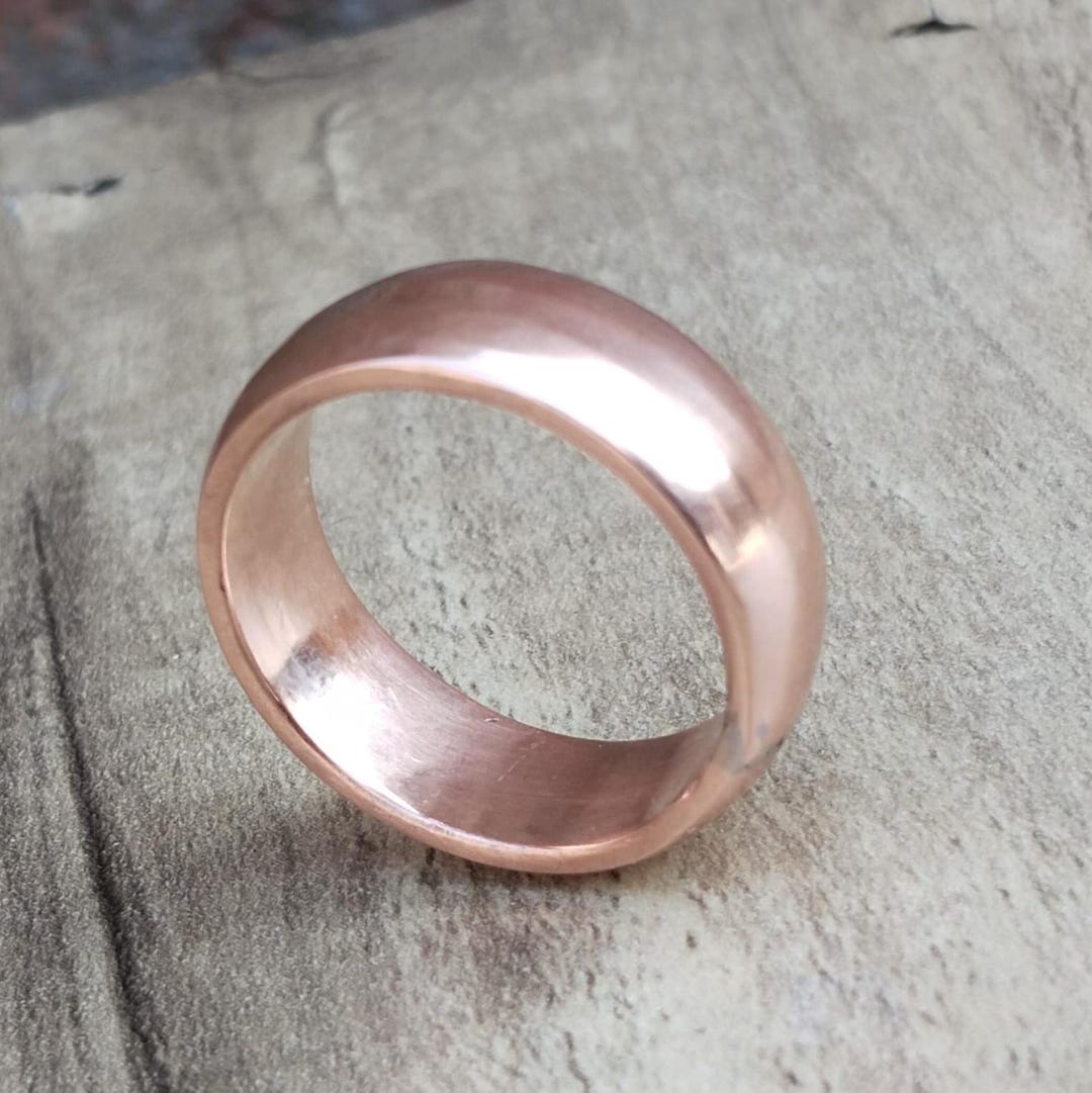 Handmade Solid Copper Band Ring: Healing Jewelry Gift - Etsy