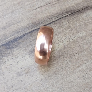 100% Pure Copper Band Ring , Solid Copper Ring, Handmade Copper Ring ...