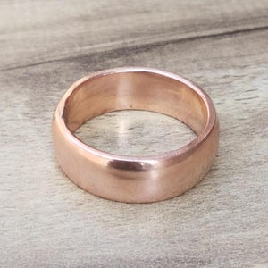 100% Pure Copper Band Ring , Solid Copper Ring, Handmade Copper Ring ...