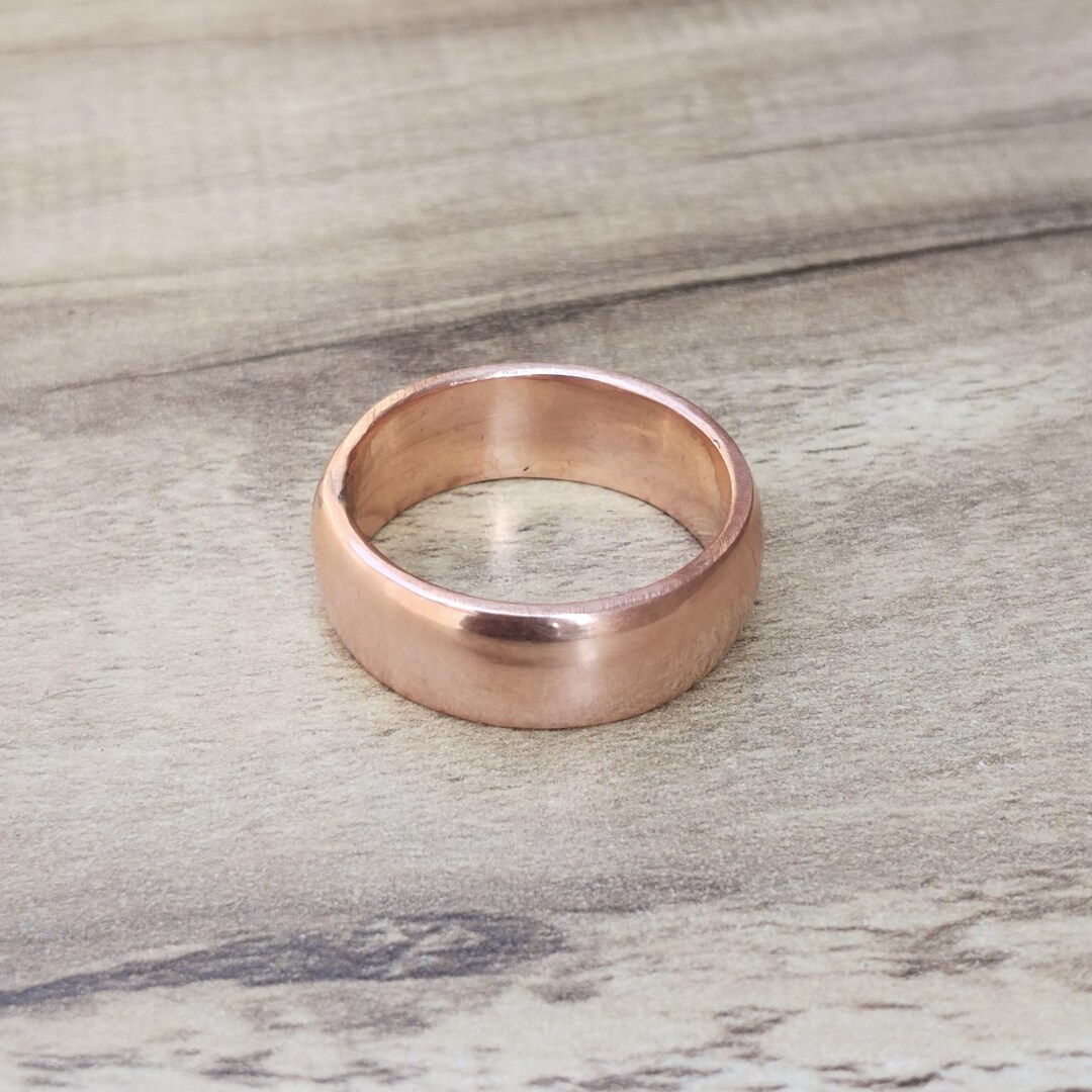 100% Pure Copper Band Ring , Solid Copper Ring , Healing Copper Jewelry ...