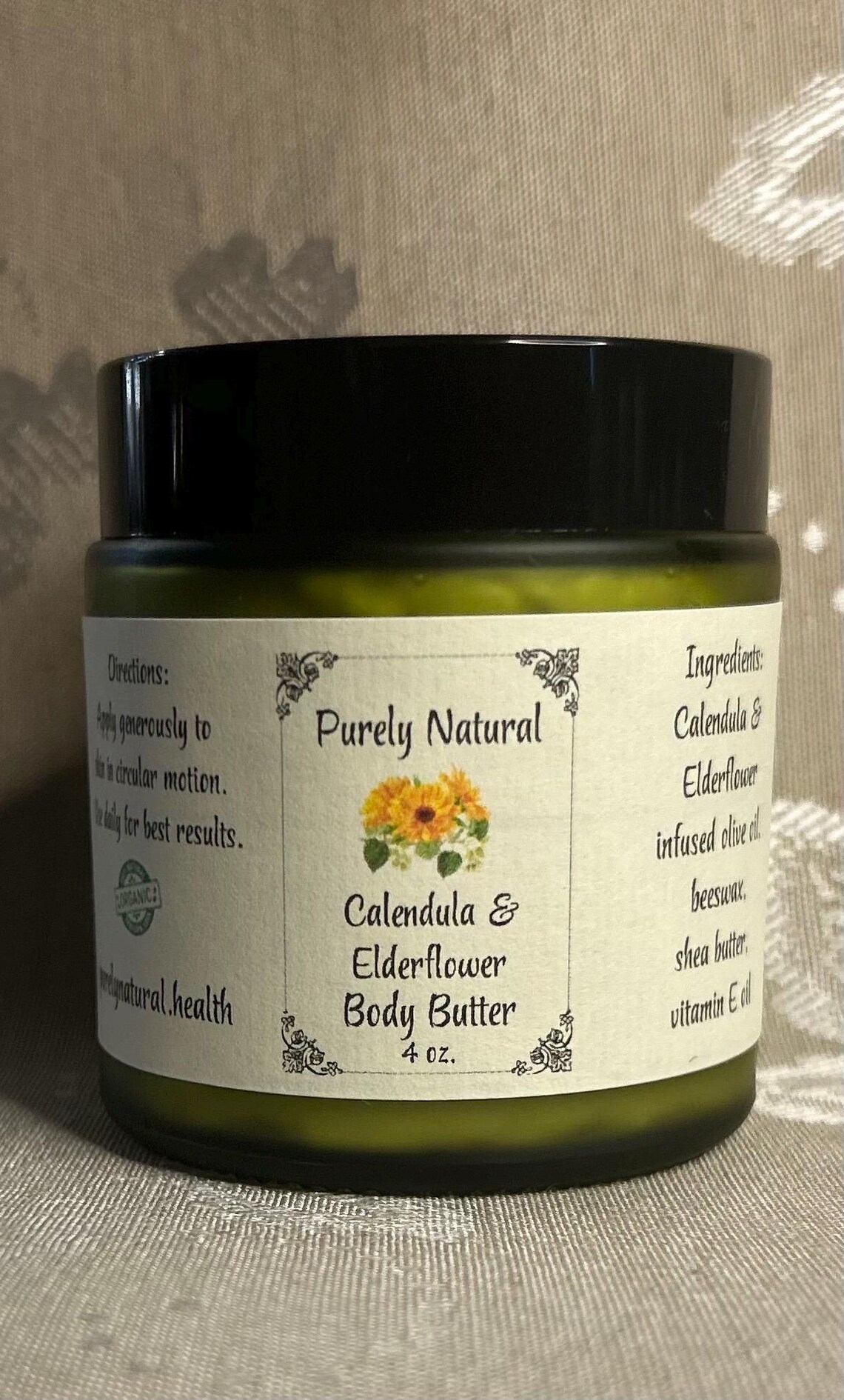Herbal Organic Calendula & Elderflower Body Butter - Etsy