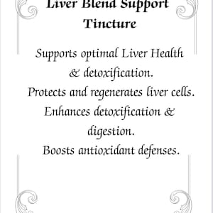 Liver Blend Support Tincture - Etsy