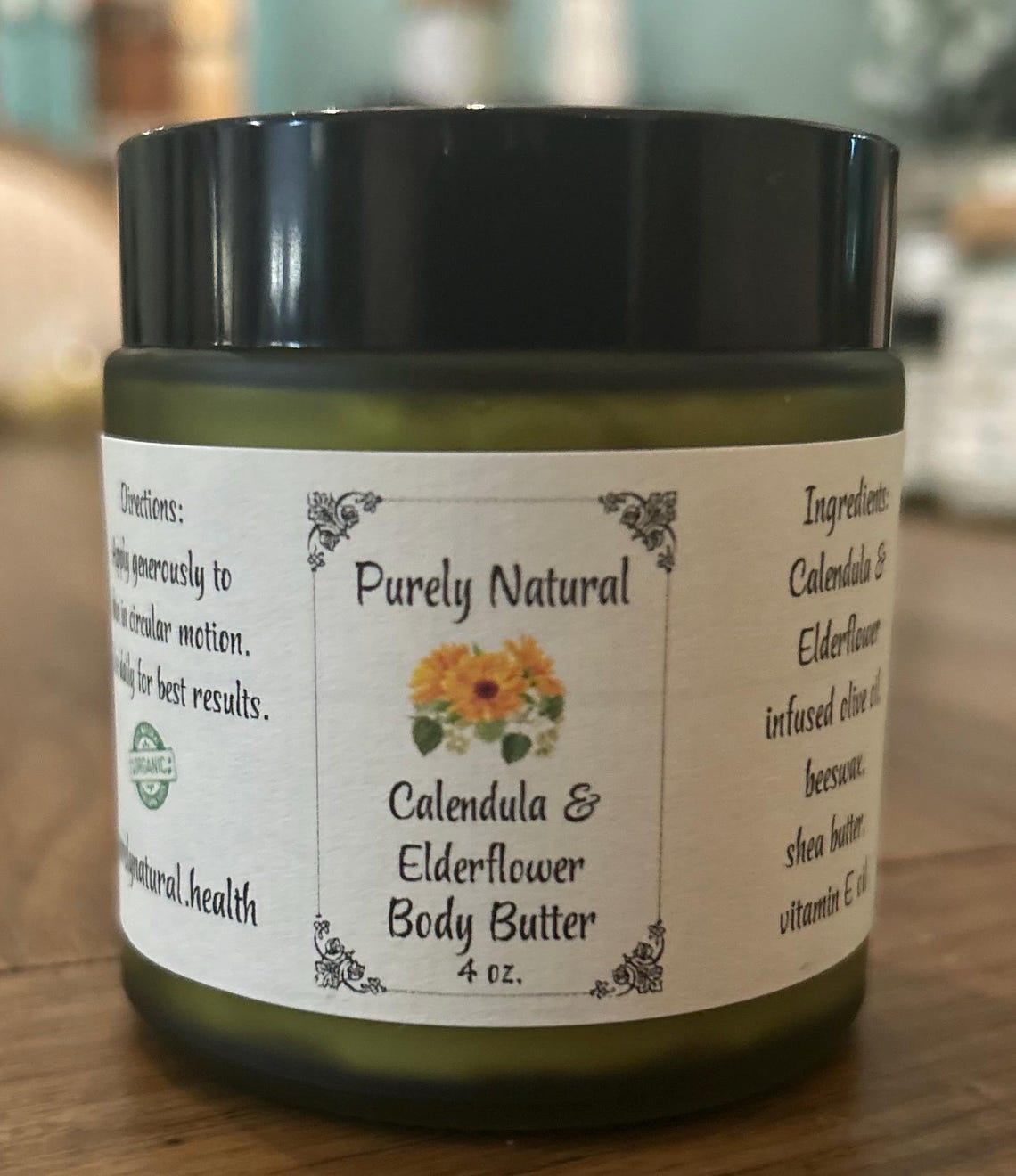 Herbal Organic Calendula & Elderflower Body Butter - Etsy