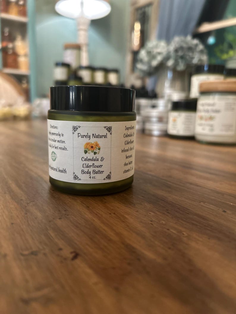 Herbal Organic Calendula & Elderflower Body Butter - Etsy