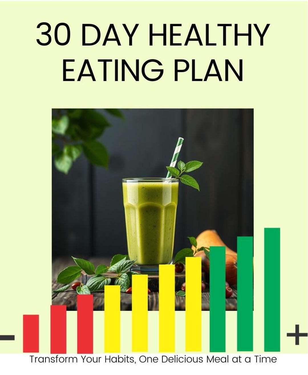 30 Day Healthy Eating Meal Plan Easy Meal Prep, Progress Tracker ...