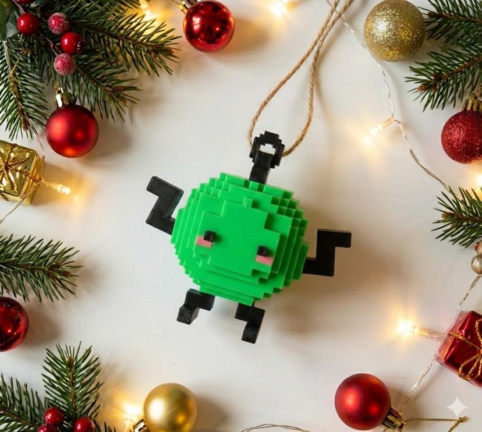 Stardew Valley Inspired Junimo Ornament | 3D Printed Pixel Art ...