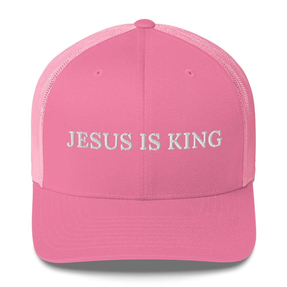 Jesus is King Embroidered Hat Christian Baseball Cap Faith-based Hat ...